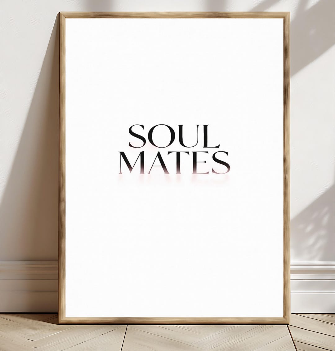 Soul Mates Typography Wall Art – Minimal Love Quote Printable Poster - Etsy