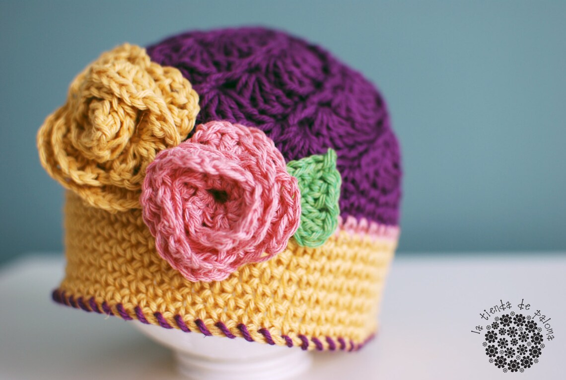 INSTANT DOWNLOAD Crochet Vintage Swirl Hat Pattern Baby - Etsy