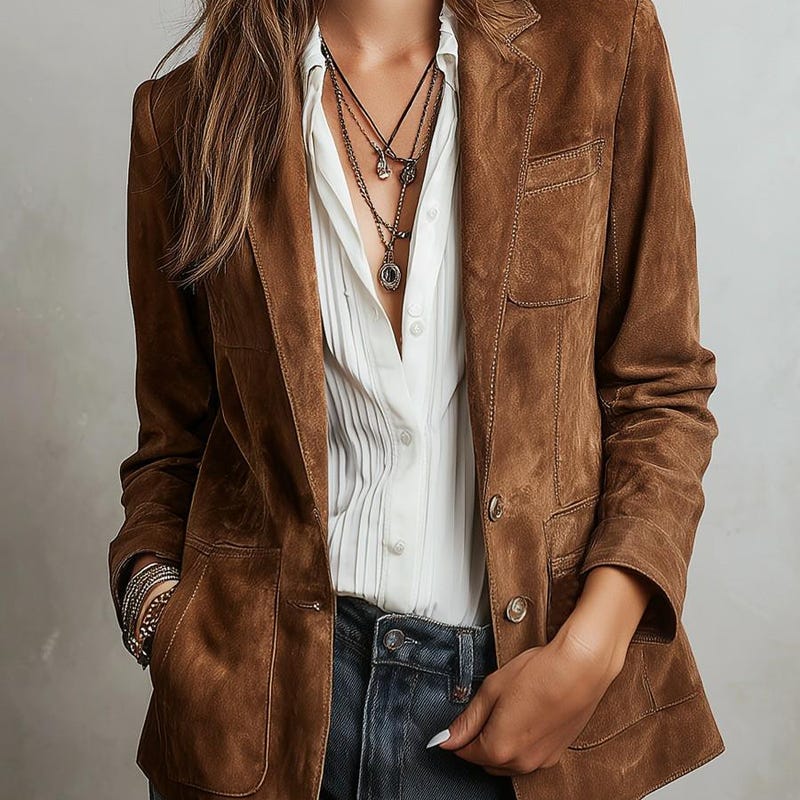 Reversible Suede Jacket - Etsy UK