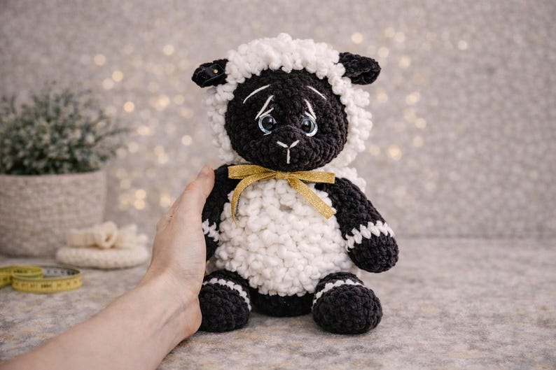 Sheep Crochet Pattern PDF — 14inh Plush Amigurumi, Ultra-soft Fluffy ...
