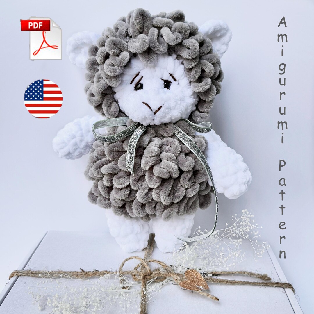 Sheep Knitting Pattern PDF | Toy Lamb Pattern | Easy Knitted Animal ...