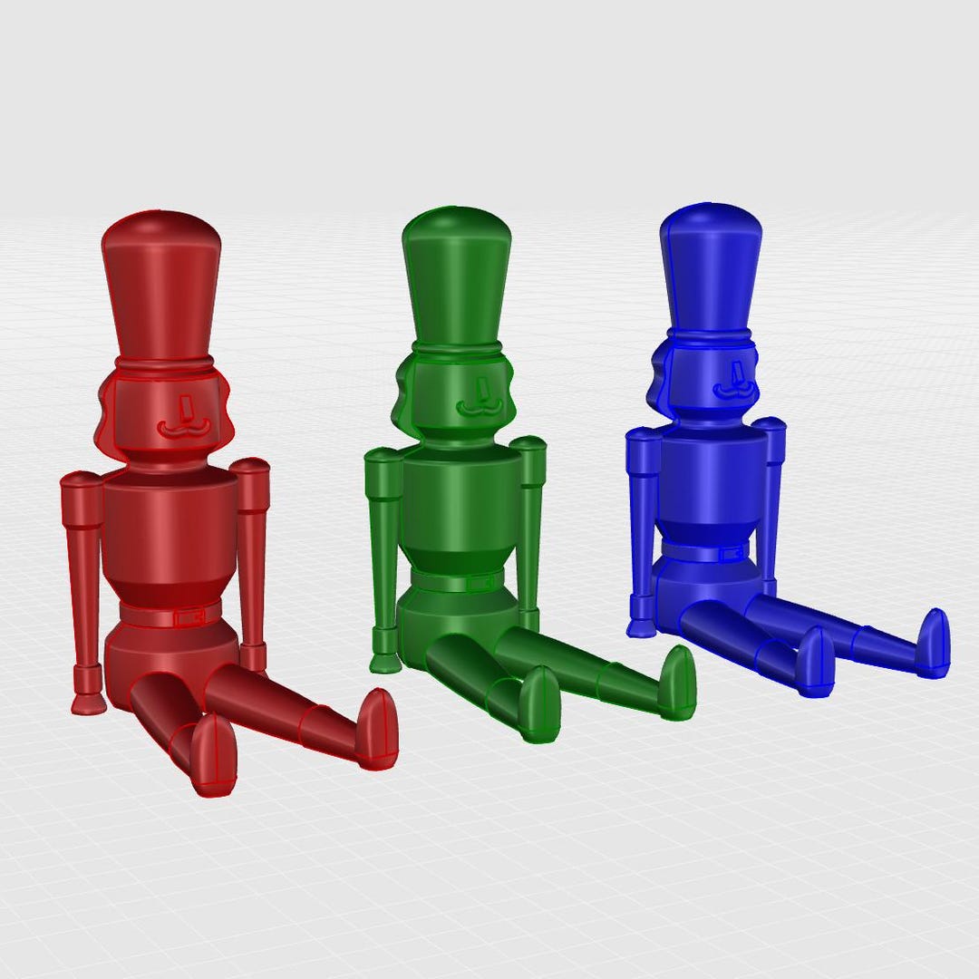 Nutcracker STL | 3D Print File | Christmas Figure for Printing ...