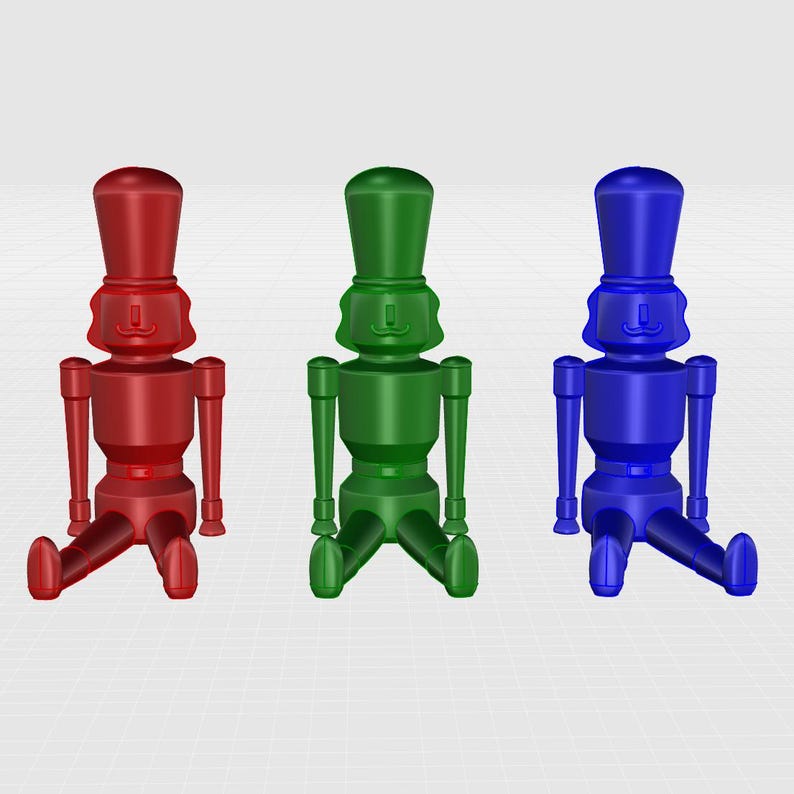 Nutcracker STL | 3D Print File | Christmas Figure for Printing ...