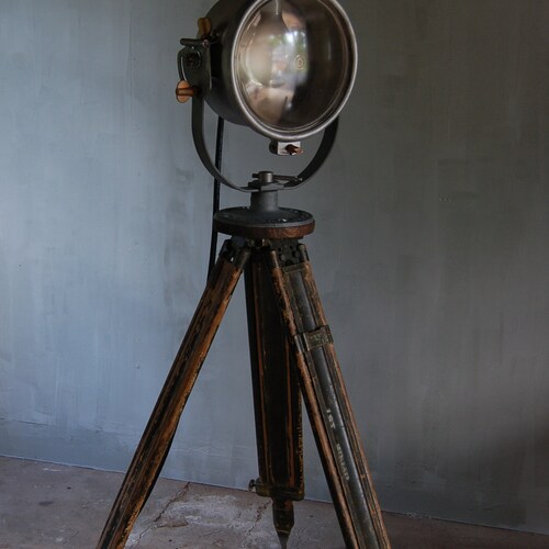 Vintage Industrial Searchlight - Etsy