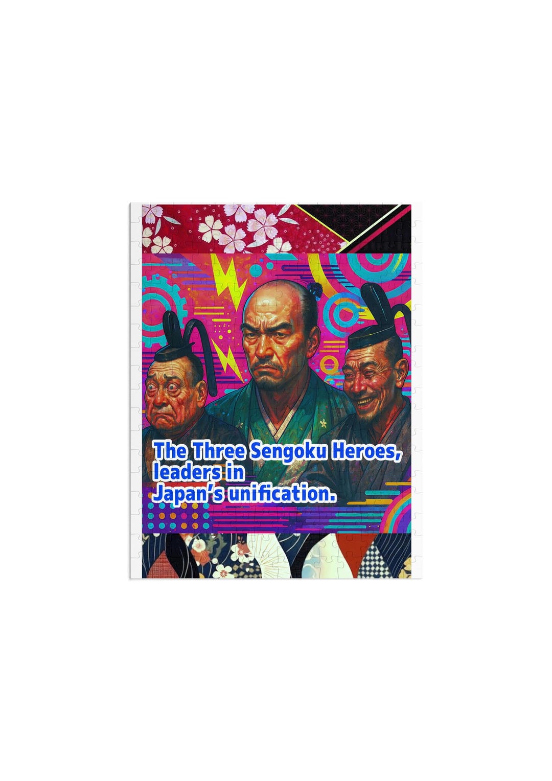 The Three Unifiers of Japan colorful Sengoku Heroes Jigsaw Puzzle With ...