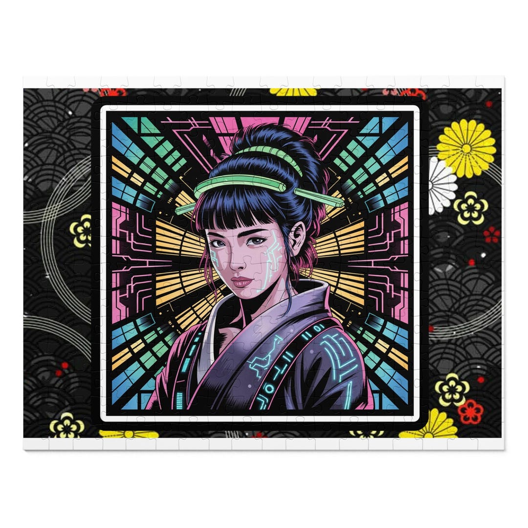 Vibrant Jigsaw Puzzle With Tin, Asian Art Puzzle, Great for Family Fun ...