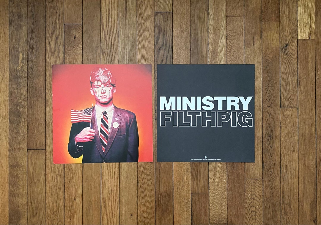Ministry Filth Pig Poster Flat True Vintage 90s 1990s 1996 Promotional ...