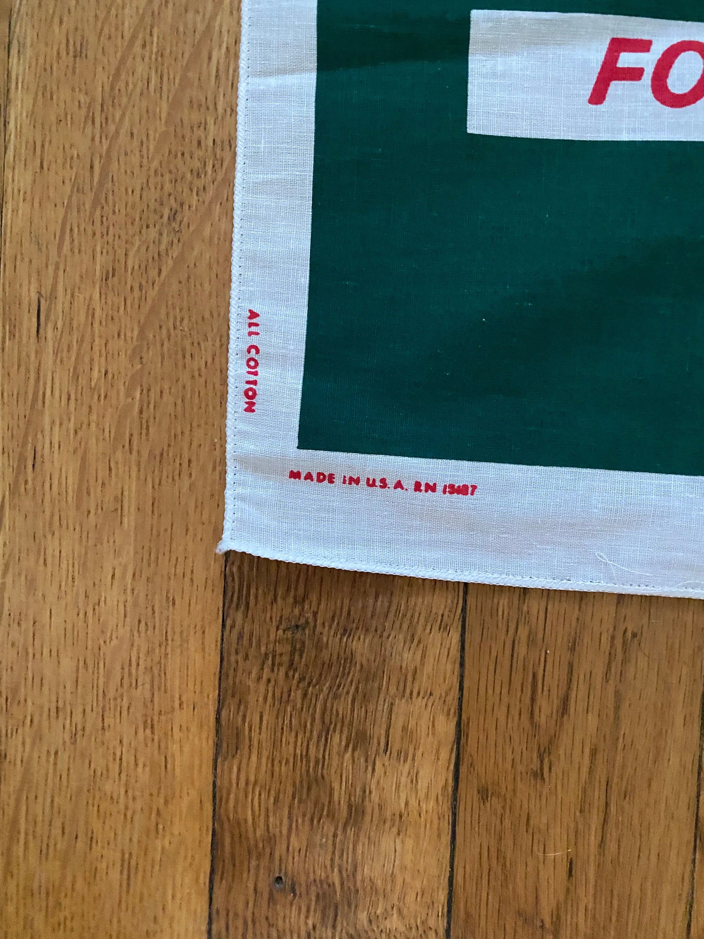 Vintage Red Man Cloth Banner Chewing Tobacco Chew Made in USA Redman ...