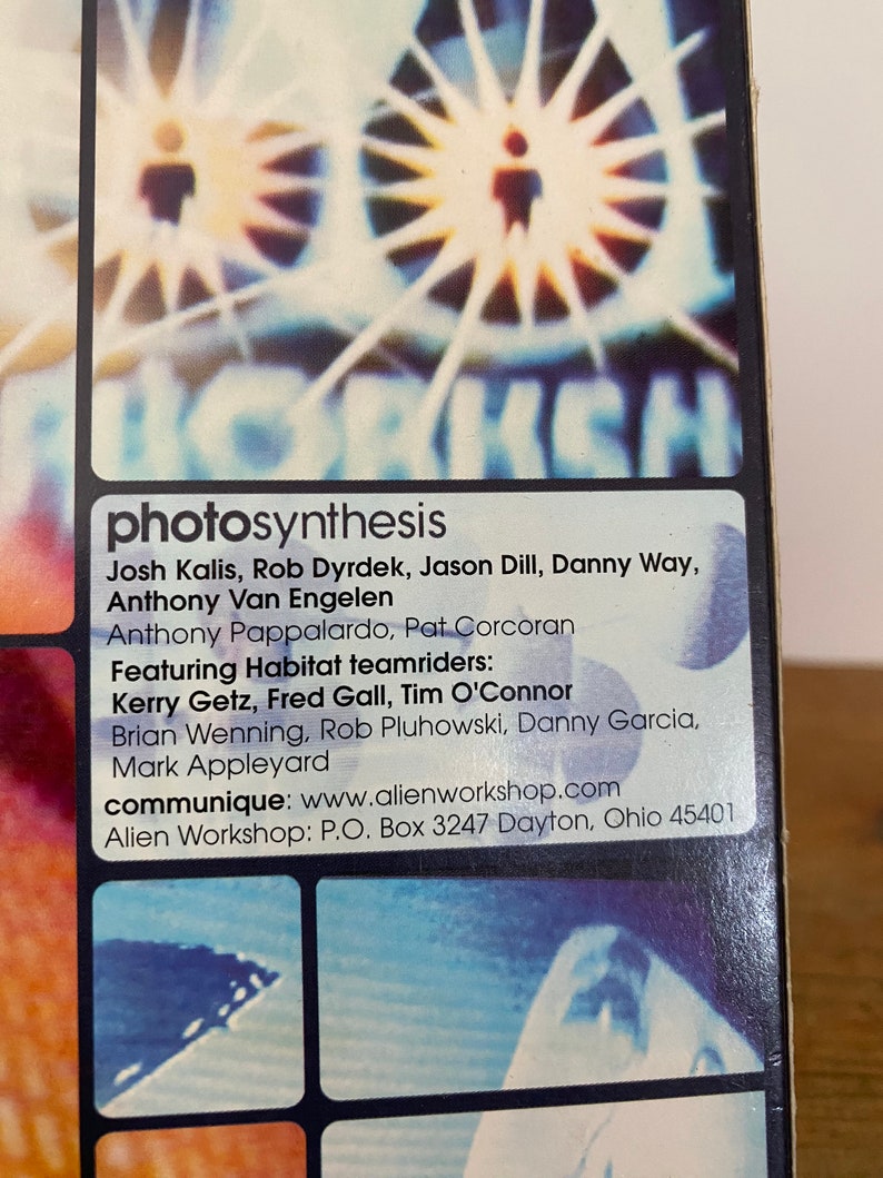 Alien Workshop Photosynthesis VHS Tape Cassette Video Habitat - Etsy