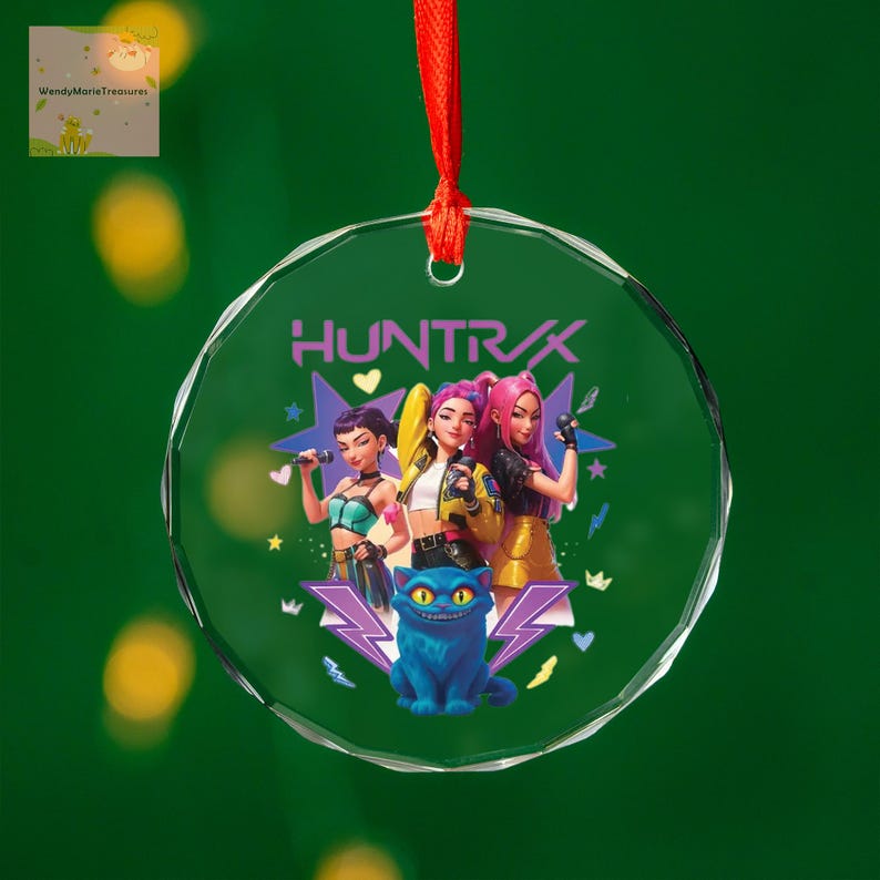 Custom Kpop Demon Hunter Christmas, Halloween Acrylic Ornament, Huntrix ...