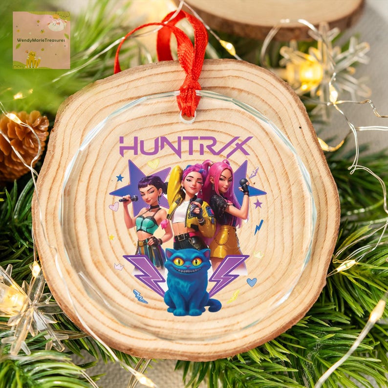 Custom Kpop Demon Hunter Christmas, Halloween Acrylic Ornament, Huntrix ...