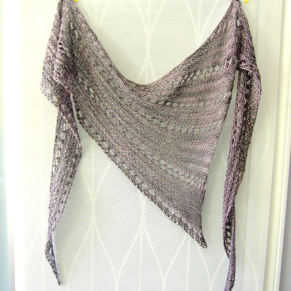 PDF Knitting Pattern - Twiggy Skinny Triangle Shawl Scarf - Etsy