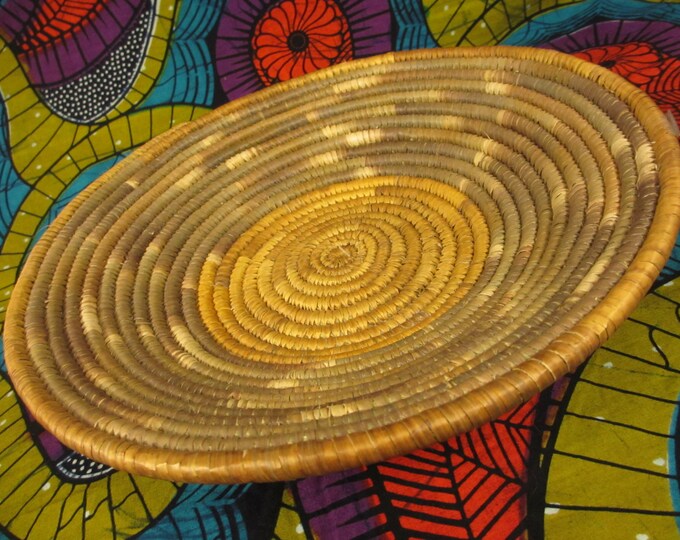 African Bowl Woven Bowl Fruit Bowl Bread Bowl Sweetgrass - Etsy