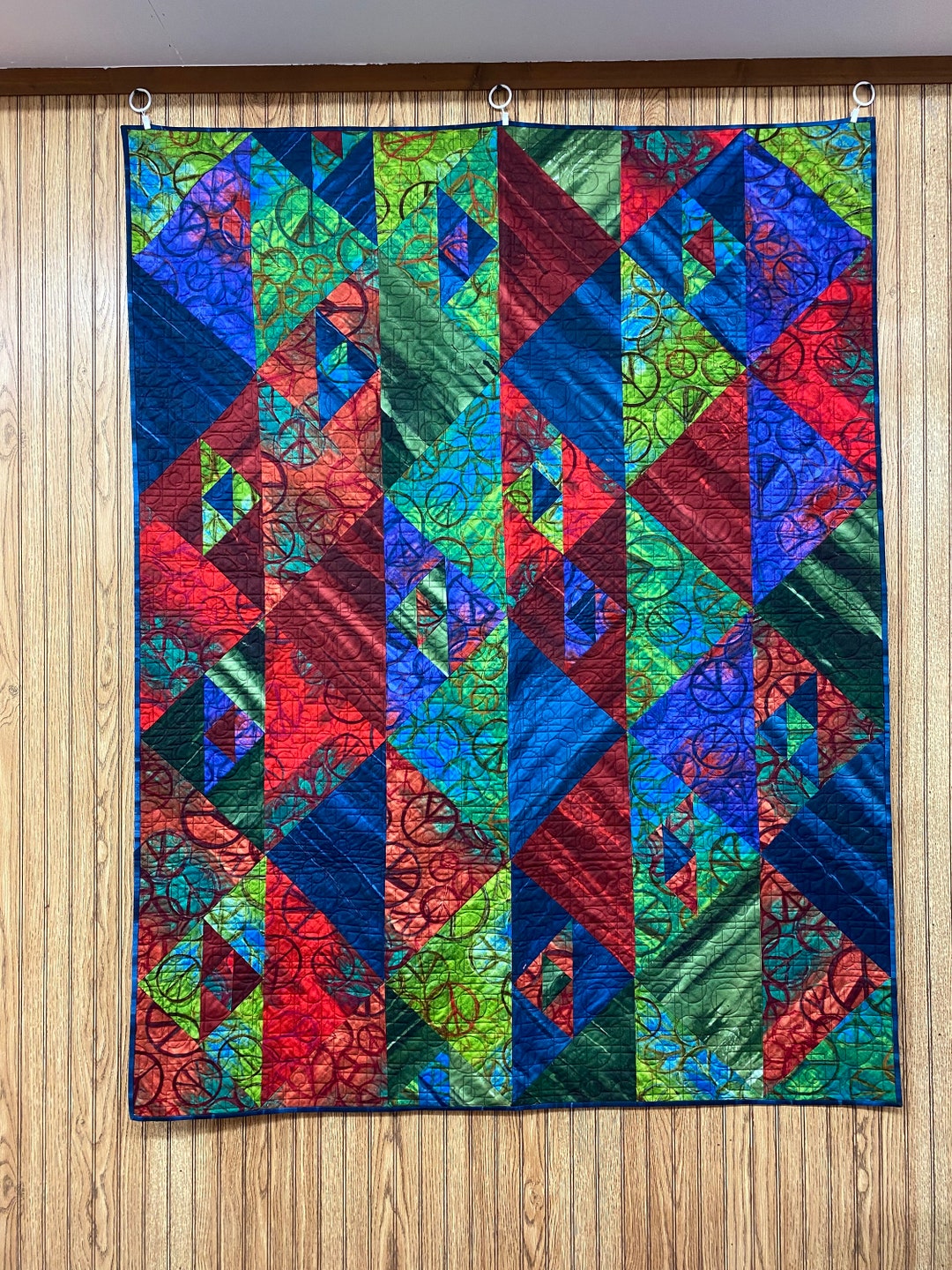 PRISMS in Peace Bombs by Frond Fabrics QUILT KIT 47X65 - Etsy