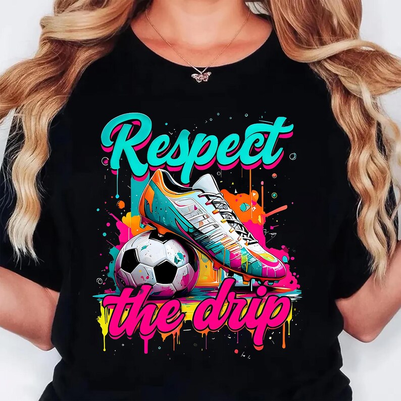 Soccer Drip PNG Bundle, Respect the Drip Soccer Ball Ice Cream Melt ...