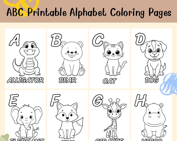 ABC Fruity Coloring Book | A-Z Printable Alphabet Coloring Pages ...
