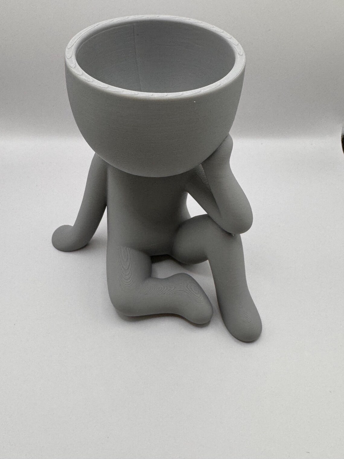 3D Printed Thinking Man Planter - Etsy