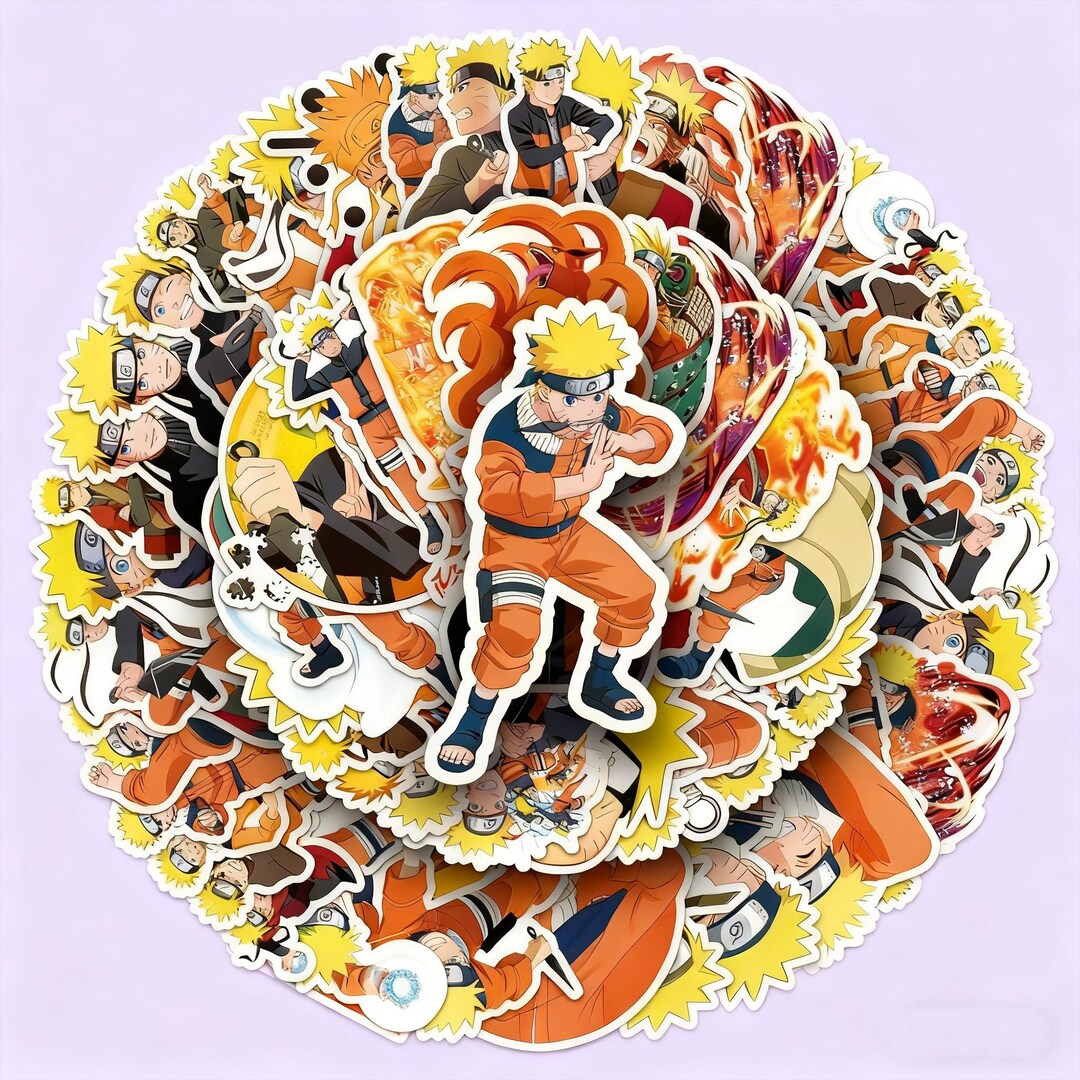 50pcs-naruto Sticker Pack | Naruto Uzumaki Vinyl Stickers | Waterproof ...
