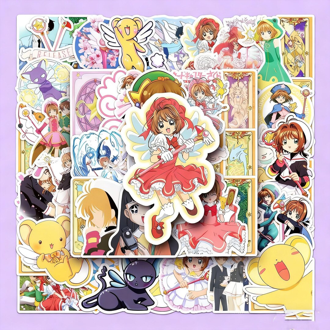 50pcs-cardcaptor Sakura Sticker Pack | Magical Girl Anime Stickers ...