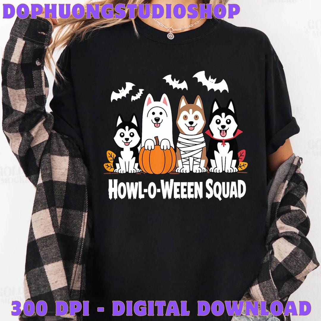 Funny Ghost Dogs Husky Halloween Costume Kids Boys Dog Mom Png - Etsy
