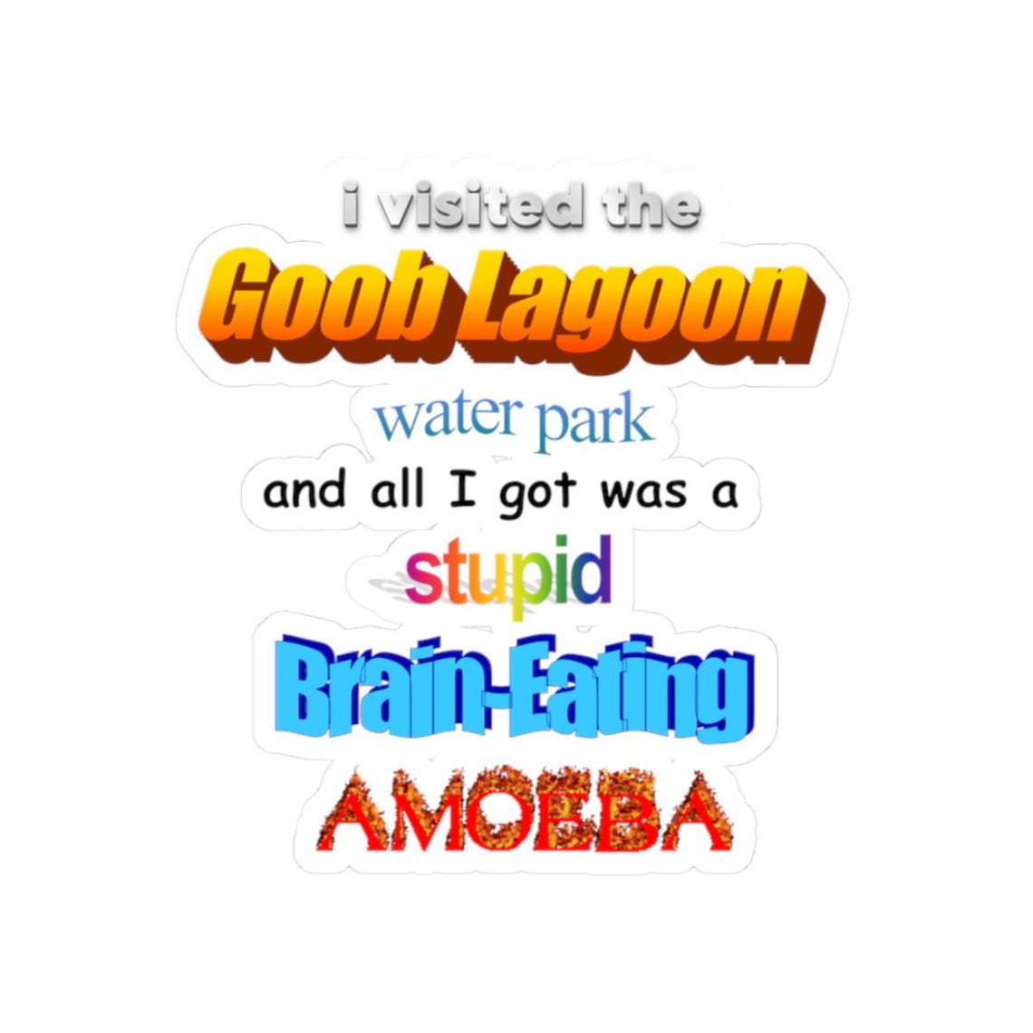 Caseoh Goob Lagoon Sticker Water Park Slide Zone Funny Meme - Etsy