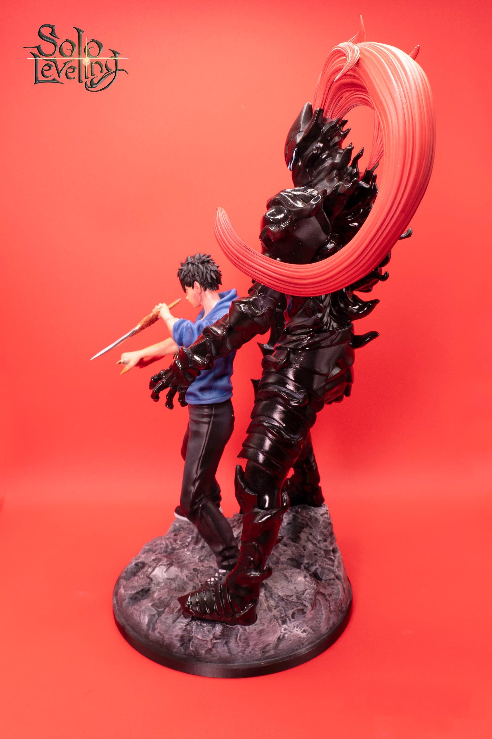 Sung Jin-woo and Ingris 35cm Approx - Solo Leveling - High Quality ABS ...