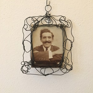 Picture Frame, Wire Sculpture, Old Photo - Etsy