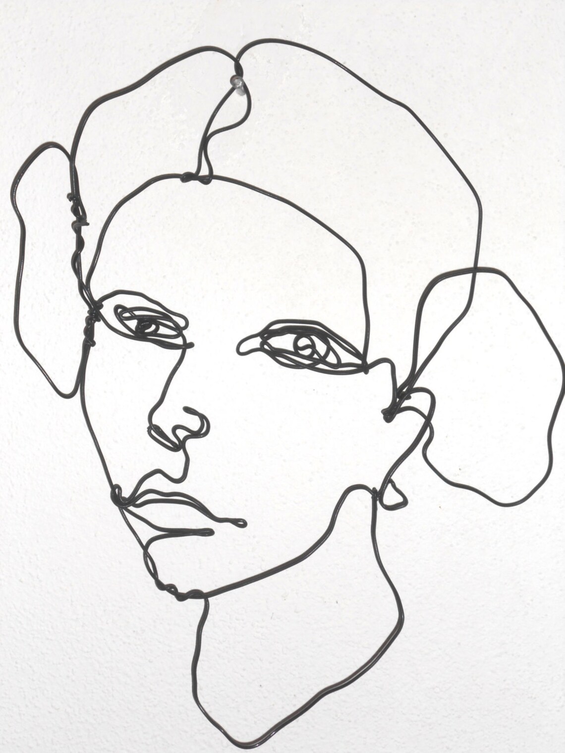 Unusual Portrait Wire Wall Sculpture Portrait of Girl - Etsy