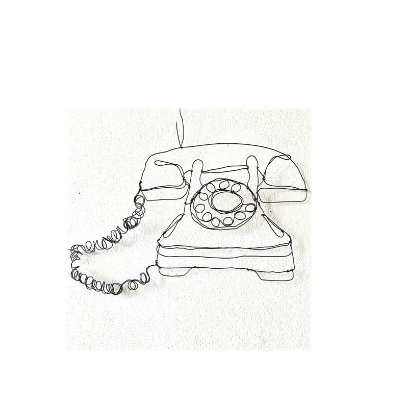 Vintage Telephone Wire Sculpture Wall Art - Etsy