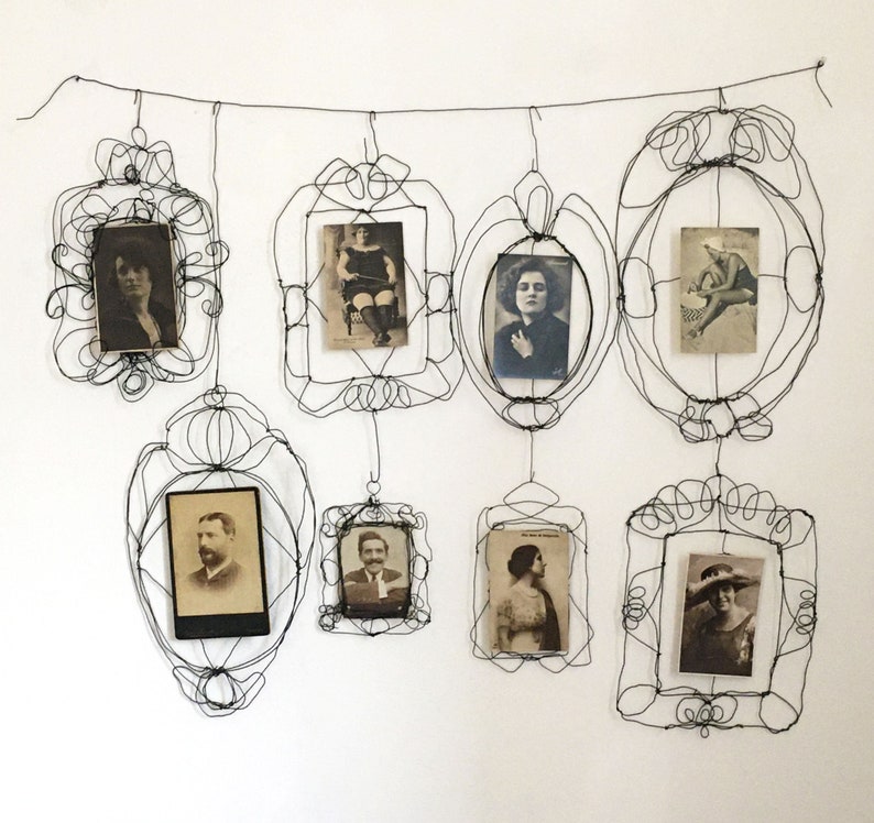 Picture Frame Wire Sculpture Old Photo - Etsy