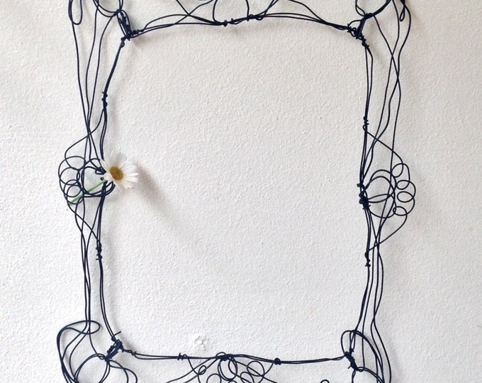 Wire Wall Frame Large Size Metal Lace Frame Wire Sculpture Veranda ...