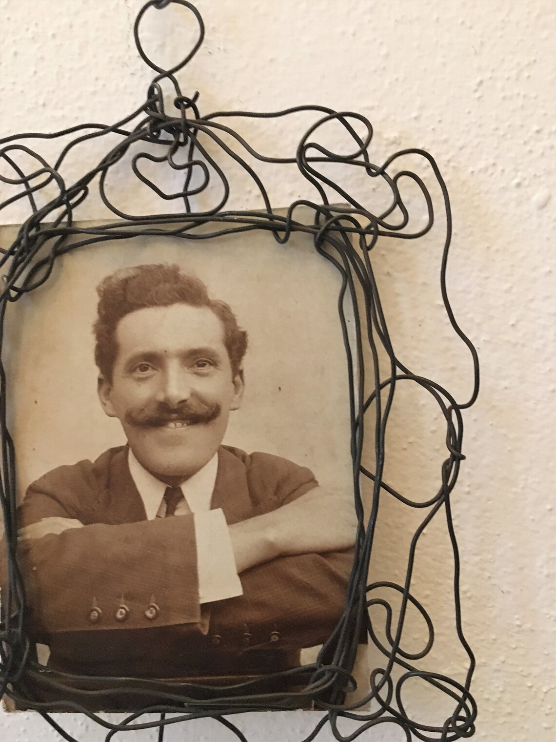 Picture Frame Wire Sculpture Old Photo - Etsy