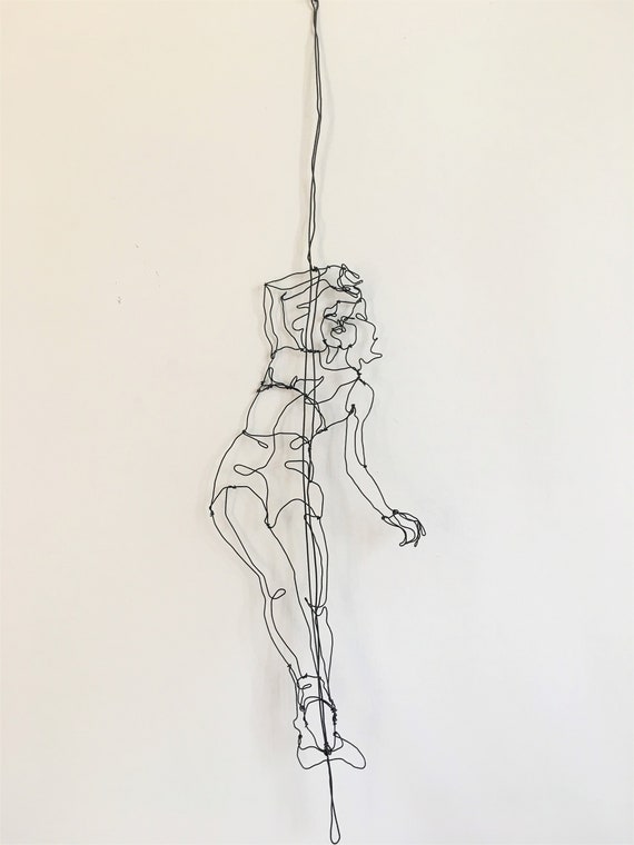 Walk on the Wire Circus Girl Tightrope Walker Wire Art | Etsy