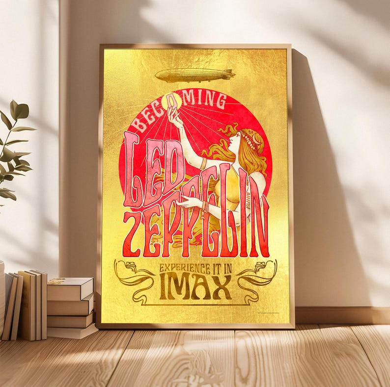 Becoming Led Zeppelin (2025) Classic Retro Movie Posters, Frameless ...
