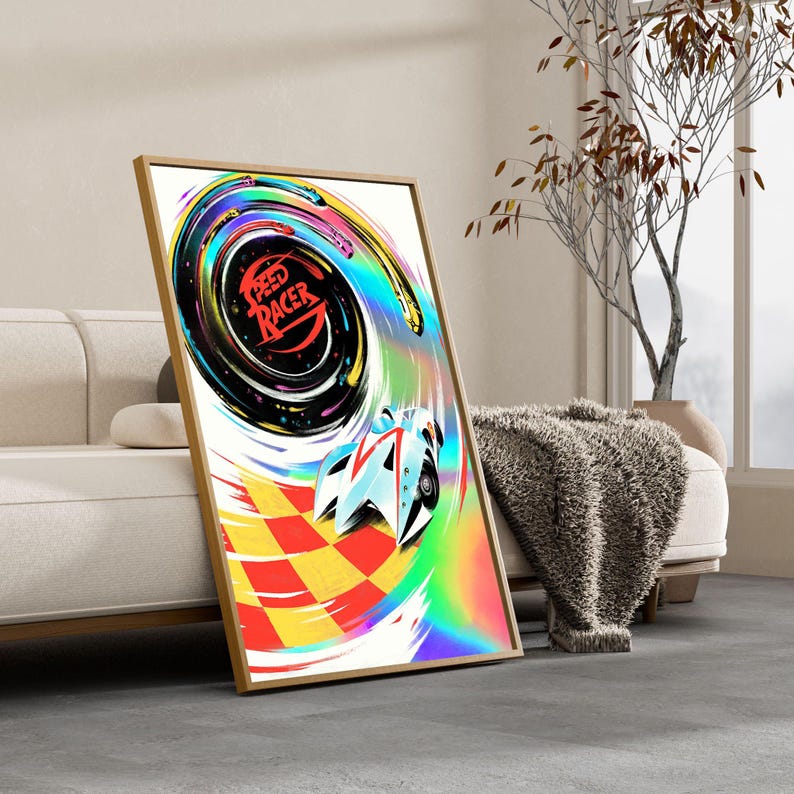 Speed Racer（2008）classic Movie Posters, Frameless Canvas Art, Home Wall ...