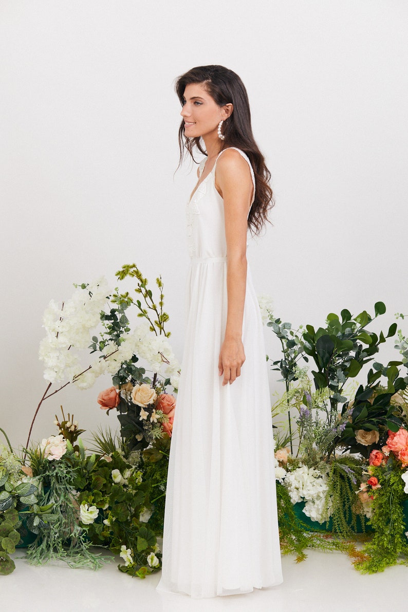 Simple Lace Wedding Dress - Etsy