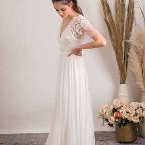 Rustic Boho Wedding Dress, Effortlessly Beautiful Boho Wedding Dress ...