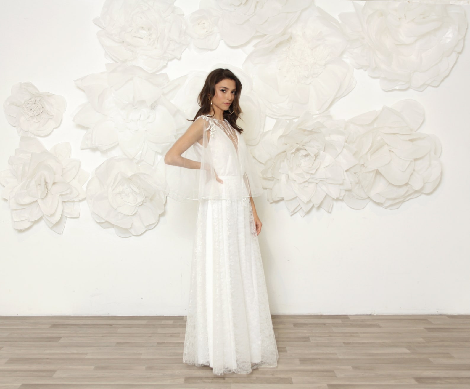 Bridal Cape Beaded Floral Lace Wedding Cape Embroidered - Etsy