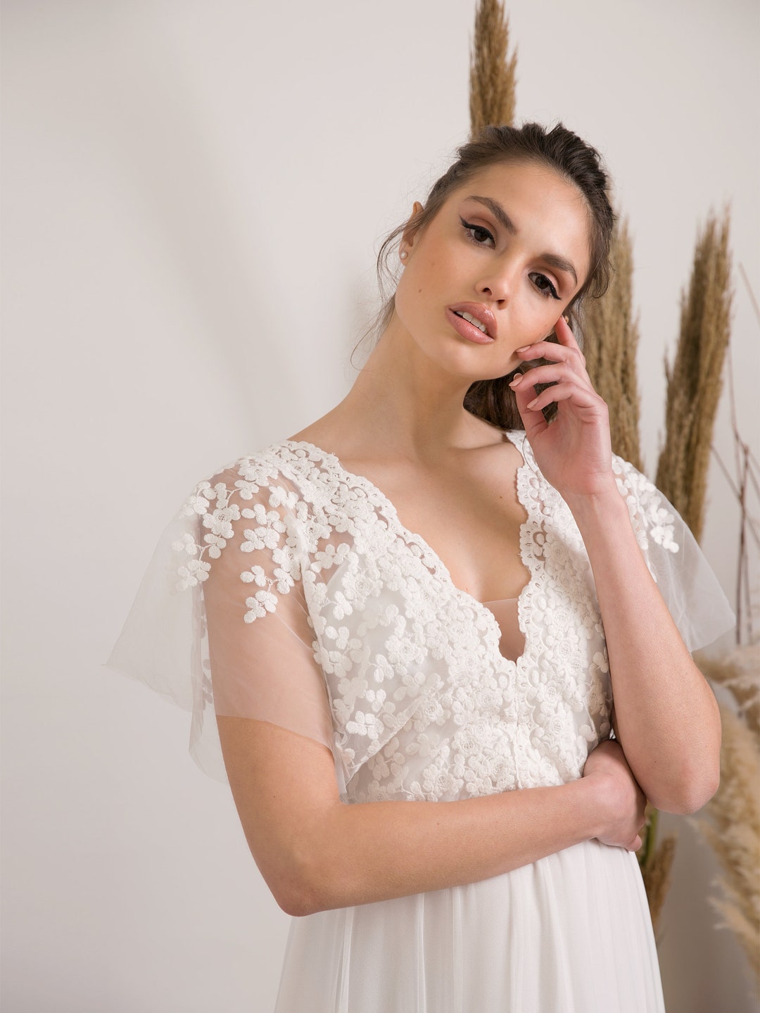 Rustic Boho Wedding Dress, Effortlessly Beautiful Boho Wedding Dress ...