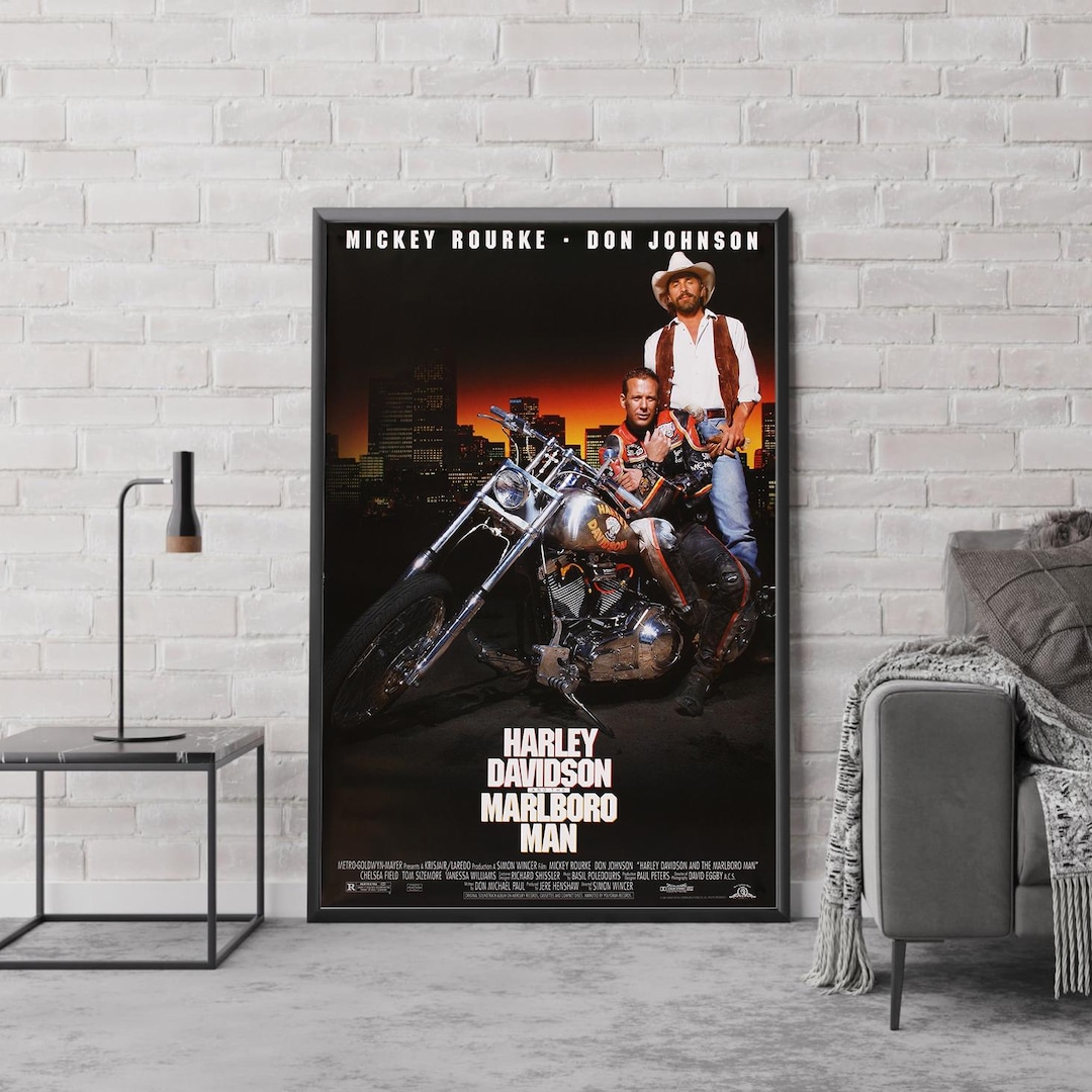 Harley Davidson and the Marlboro Man Movie Poster, Classic Movie Art ...