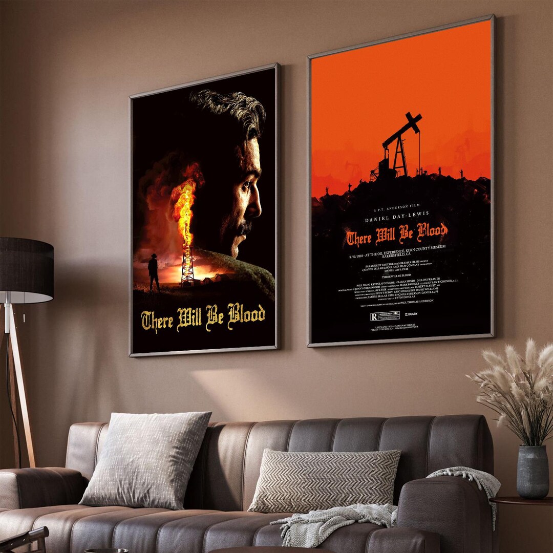 There Will Be Blood Movie Poster, Classic Movie Art, Fantasy Movie ...