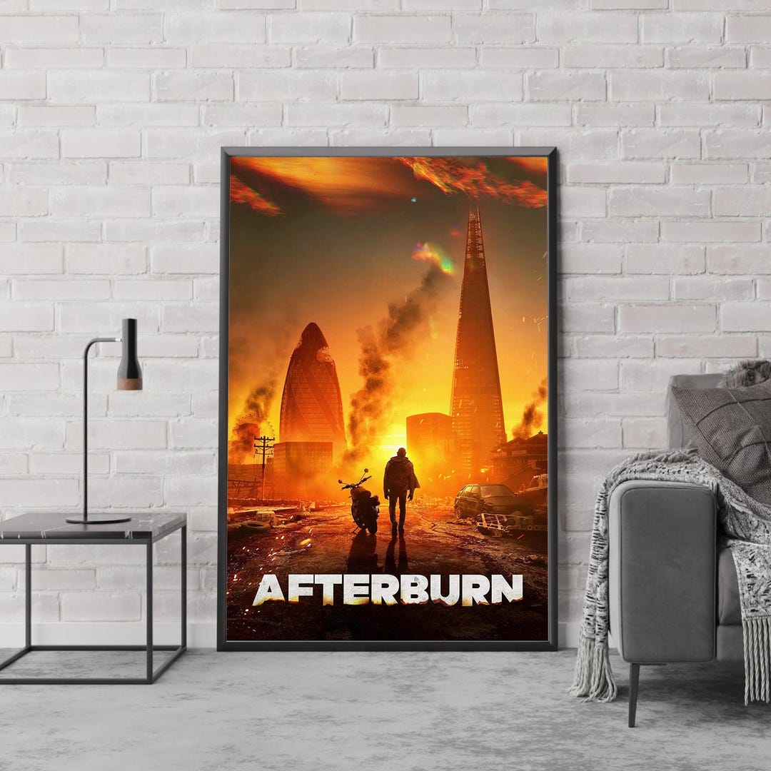 Afterburn Movie Poster, Classic Movie Art, Fantasy Movie Print, Film ...