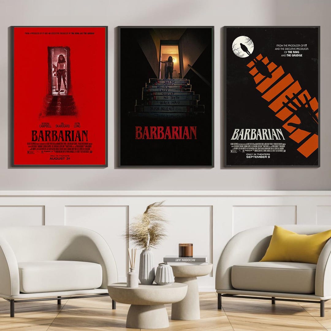 Barbarian Movie Poster, Classic Movie Art, Fantasy Movie Print, Film ...