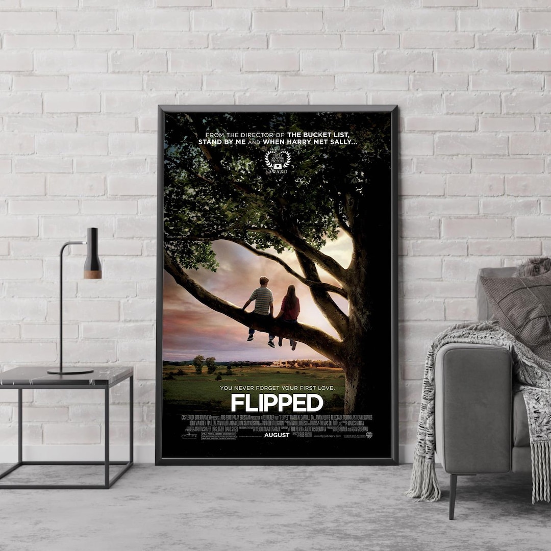 Flipped Movie Poster, Classic Movie Art, Fantasy Movie Print, Film ...