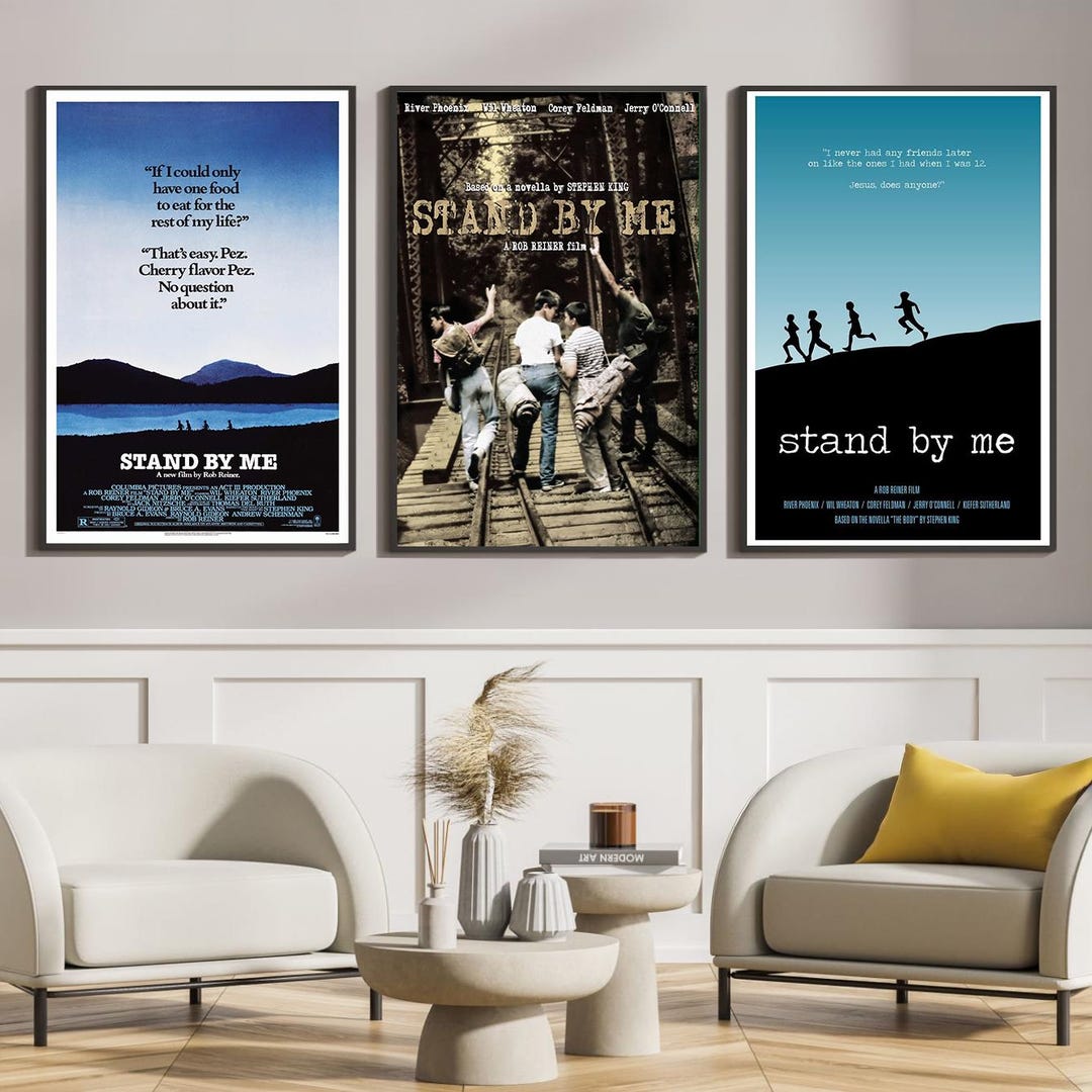 Stand by Me Movie Poster, Classic Movie Art, Fantasy Movie Print, Film ...