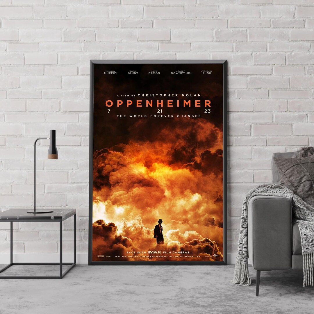 Oppenheimer Movie Poster, Classic Movie Art, Fantasy Movie Print, Film ...