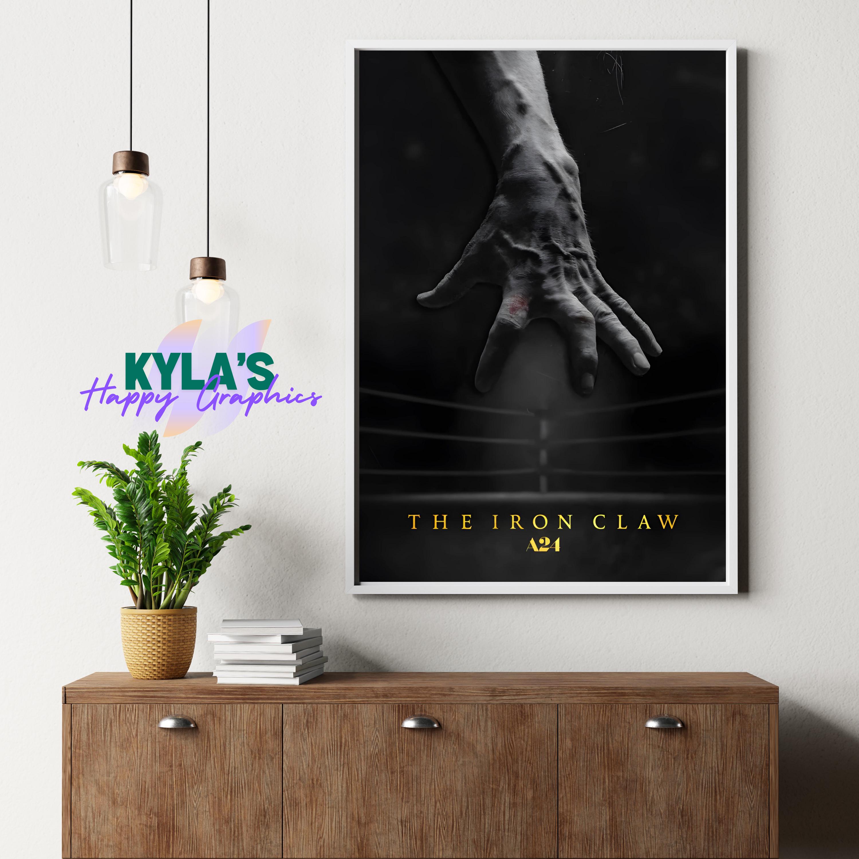 The Iron Claw Movie Poster Print | Wrestling Film Art | Zac Efron Wall ...