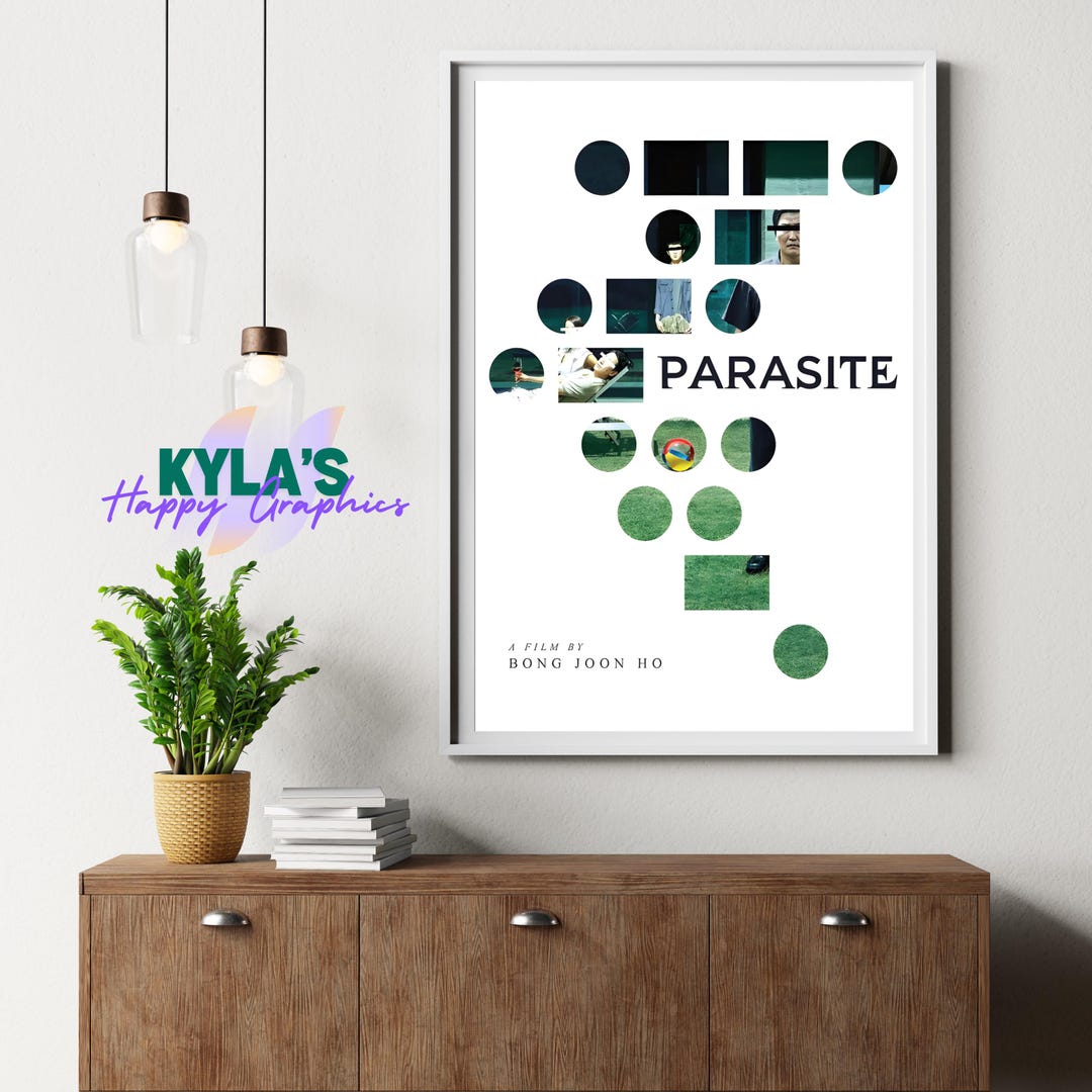 Parasite Movie Poster Print | Bong Joon Ho Film Art | Korean Cinema ...