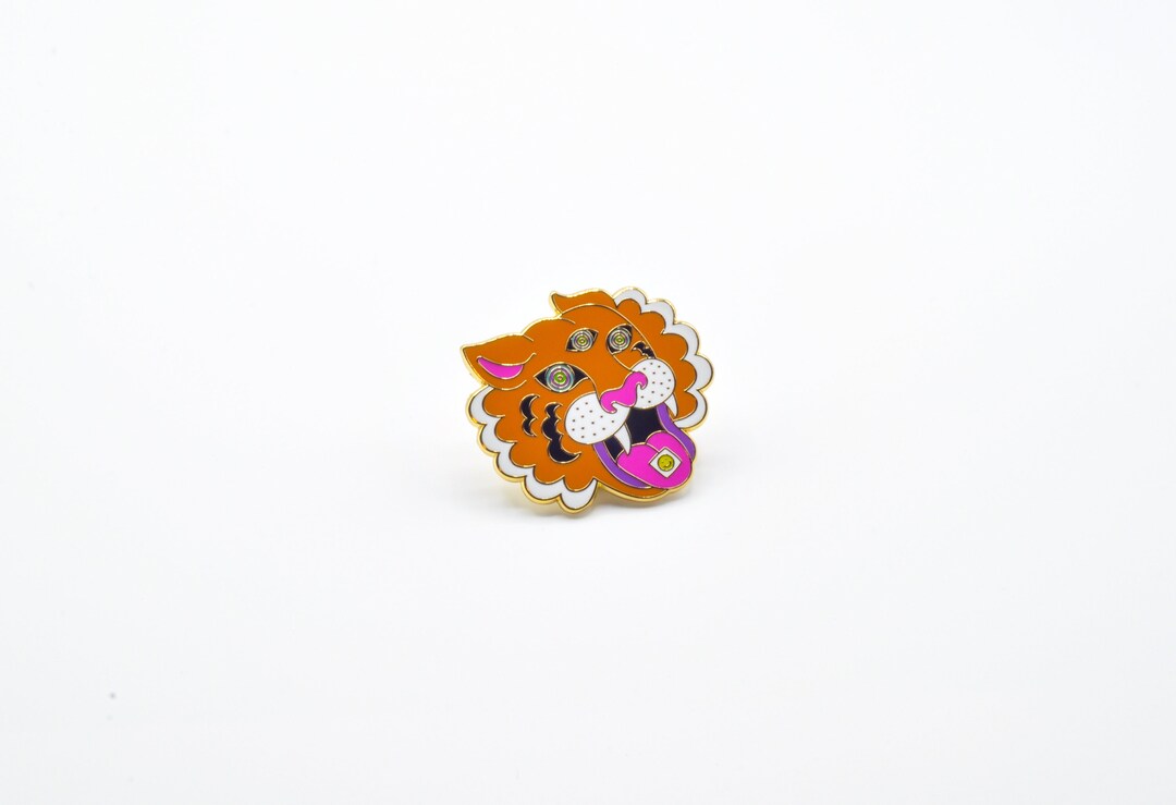 Trippin' Tiger Hard Enamel Pin - Etsy