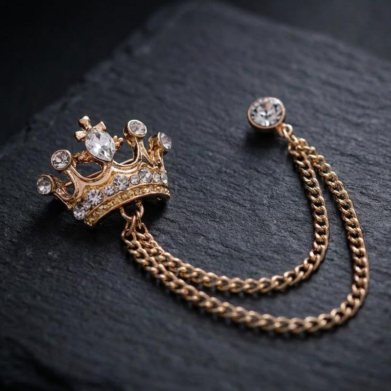 Stud Buttons With Chain - Etsy